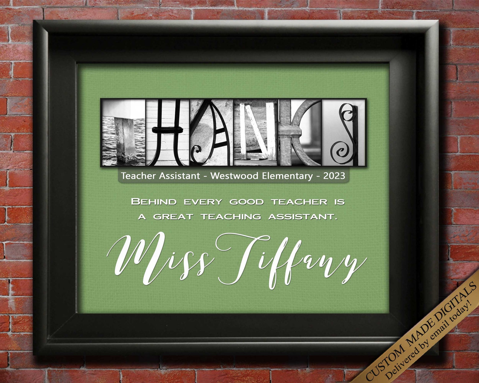 Teacher Assistant Gift Thank You Gift Teaching Assistant Appreciation ...