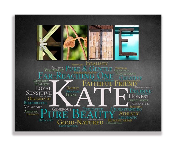 Kate Name Sign Katherine Wall Art Décor Personalized Gift - Etsy
