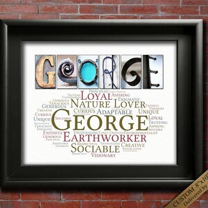 Grayson Name Sign Greyson Wall Art Décor Personalized Gift Typography ...
