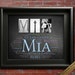 Mia Name Sign Wall Art Décor Personalized Gift Typography - Etsy