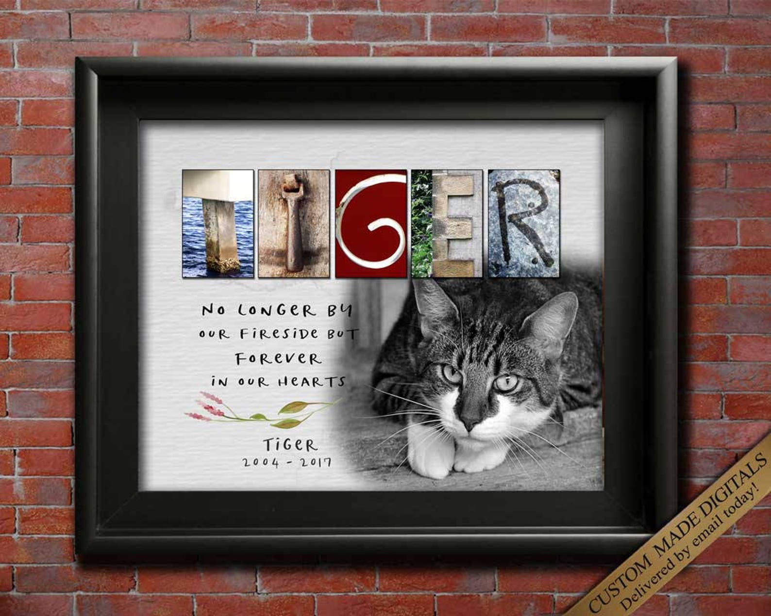 Best Gift for Cat Owner Gift Cat Mom Personalized Cat Wall - Etsy