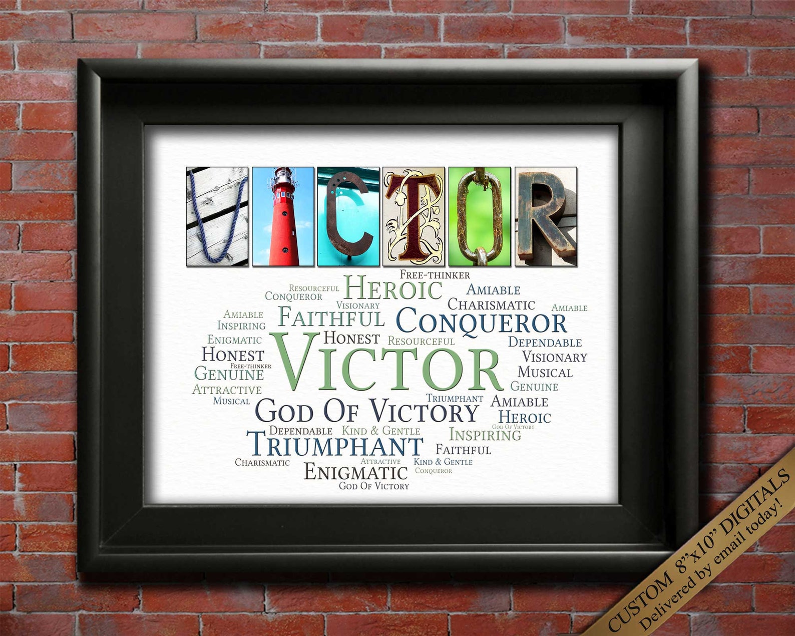 Name Origin Gift Victoria Victor Violet Vincent Vivian Vance | Etsy