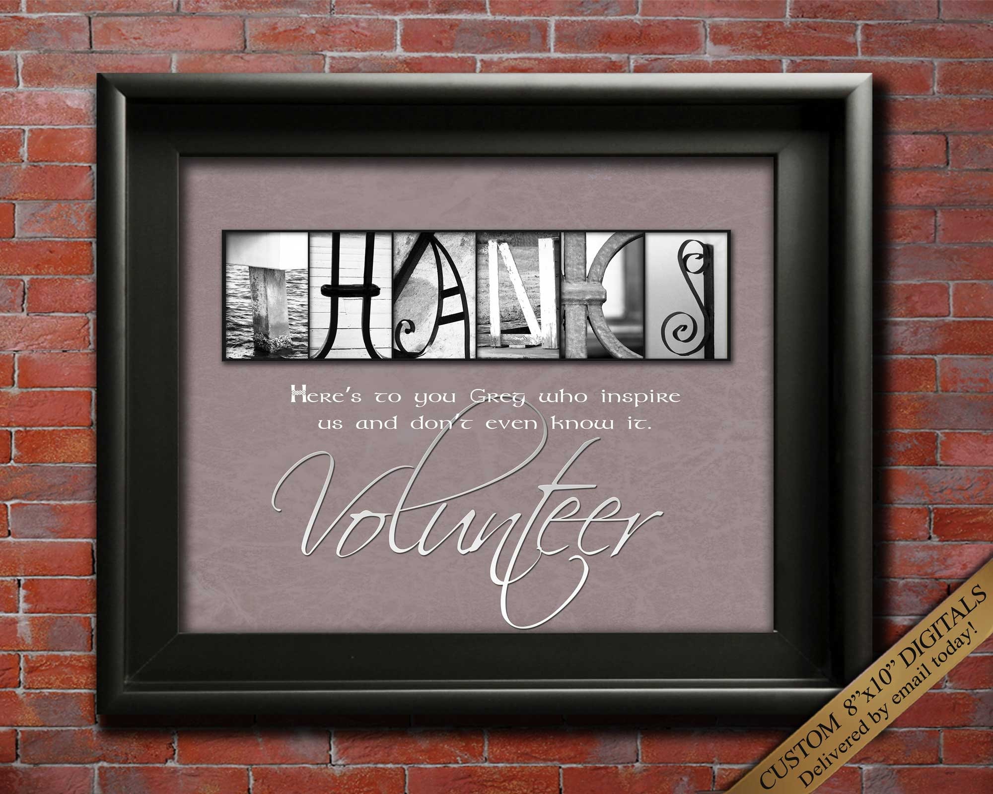 Volunteer Gifts Thank You Gifts for Volunteers Printable Gift Volunteer ...