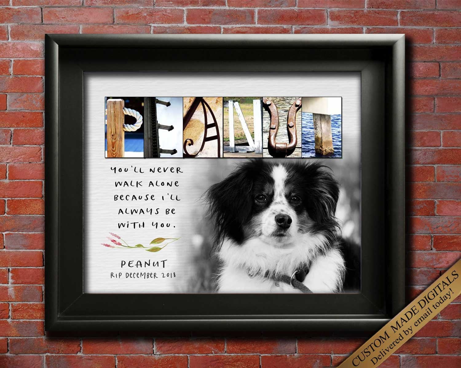 Dog Sympathy Gift for Dog Pet Sympathy Gift for Pet Loss Quotes Custom ...