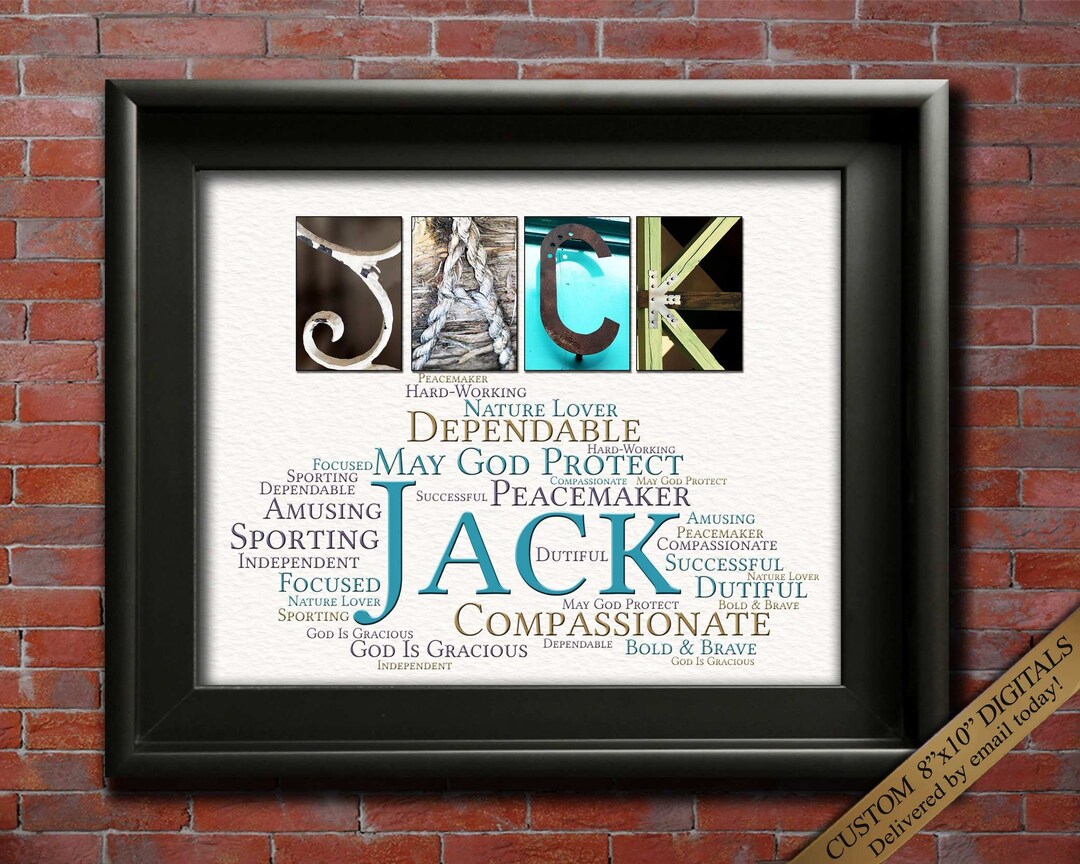 Name Art Gift Him Jack Jace Jackson Jacob Jaden Jake James Jameson ...