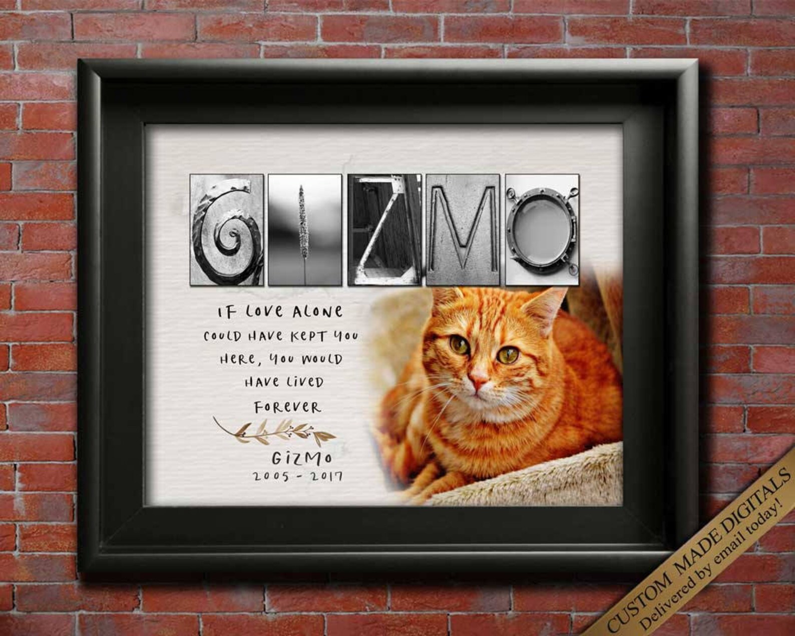 Best Gift for Cat Owner Gift Cat Mom Personalized Cat Wall - Etsy