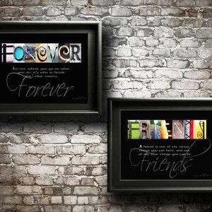 Friends Quote Gift Friendship Quote Gift for a Friend | Etsy