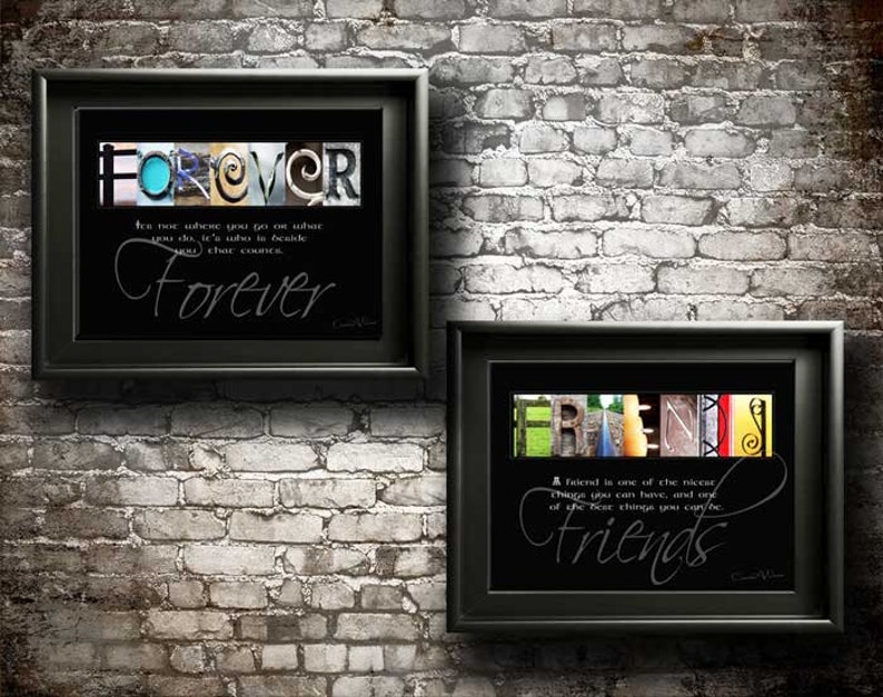 Friends Quote Gift Friendship Quote Gift for a Friend | Etsy