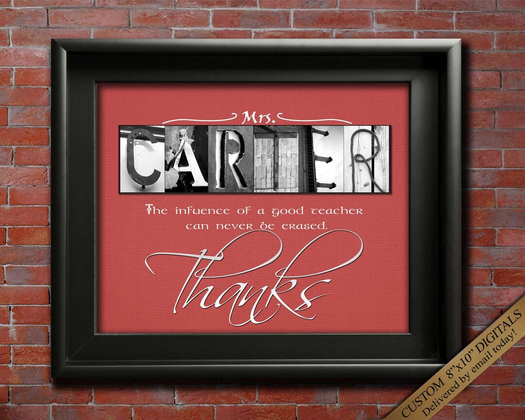 Teacher Appreciation Gift for Teacher Thank You Teacher Gift Teacher ...