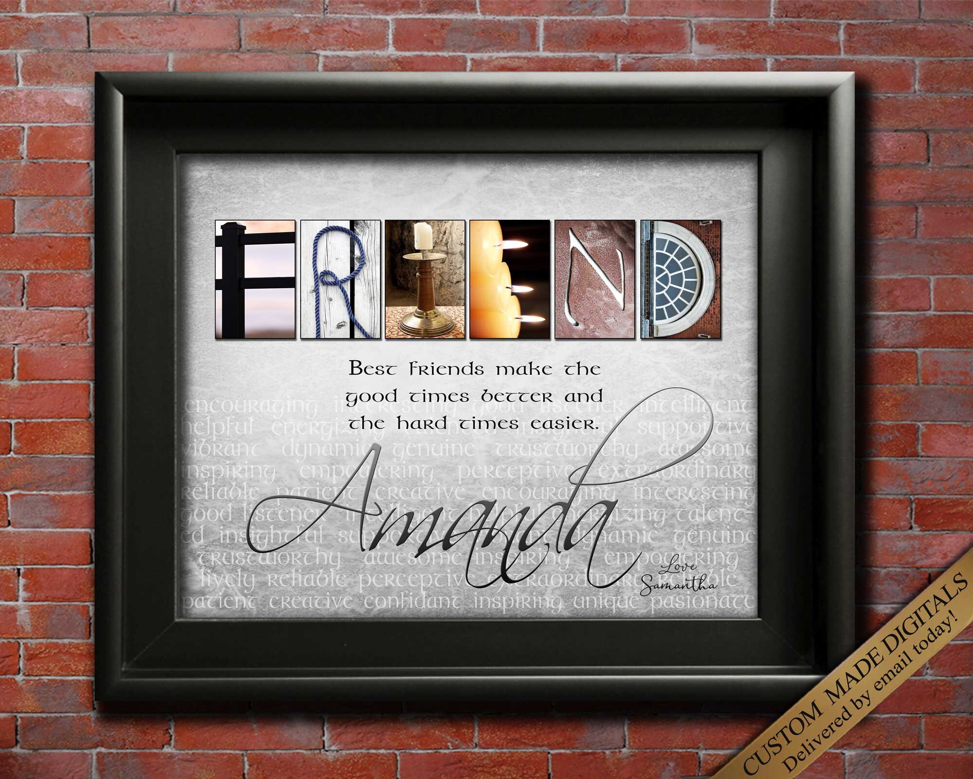 Friends Quote Gift Friendship Quote Gift for a Friend - Etsy