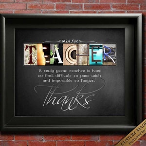 Thank You Gift, Unique Gifts, Gift for Teacher Thanks Quotes ...