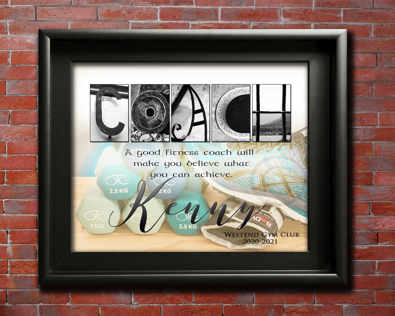 Fitness Coach Gift Running Coach Thank You Personal Trainer Gift ...