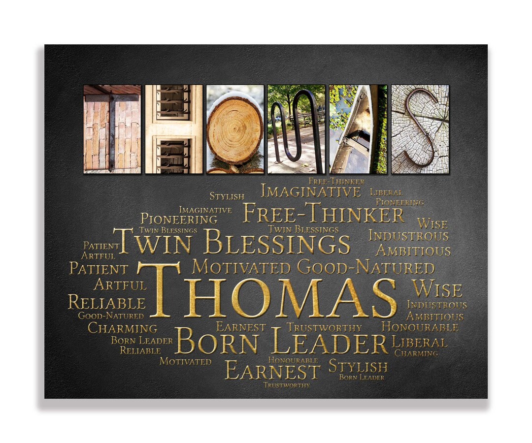 Thomas Name Sign Tom Wall Art Décor Personalized Gift - Etsy México