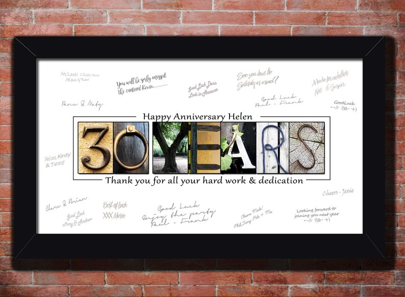 Happy Work Anniversary Gift, Workplace Message Employee 1 Year - 50 ...