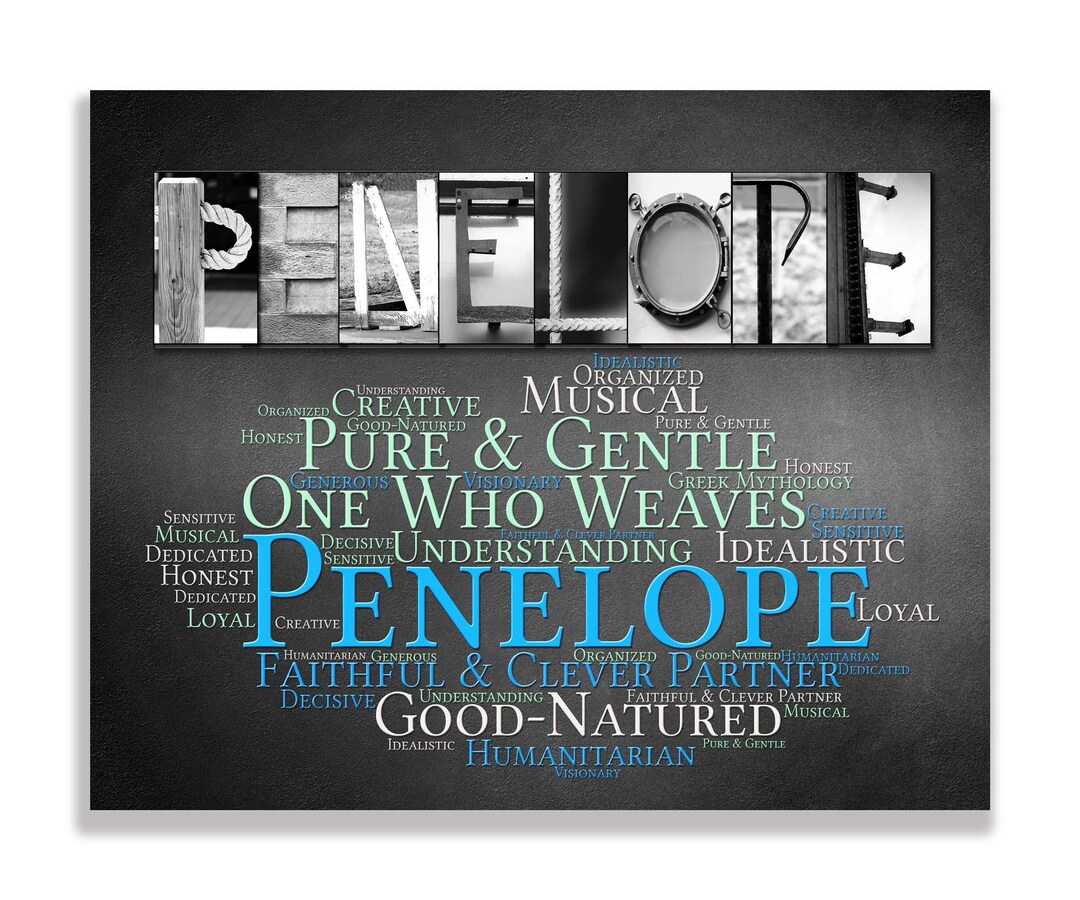 Penelope Name Sign Wall Art Décor Personalized Gift Typography Poster ...