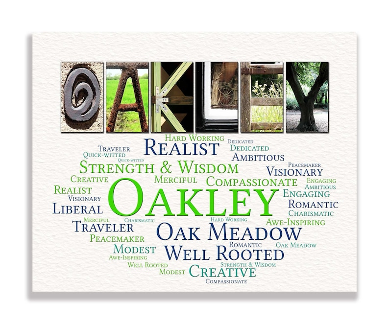 Origin of Girls Names Gift Baby Girl for Nursery Vintage Picture Name ...