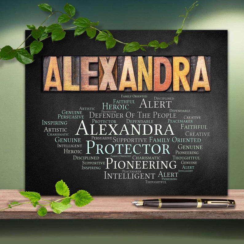 Name Sign Gift Printable Alexander Alex Alexandra Alec Alexis Alexa ...