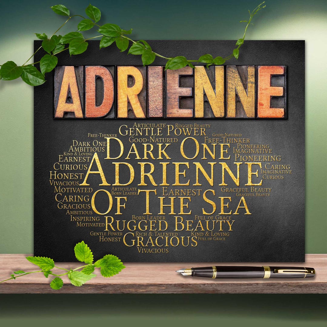 Name Meaning Announcement Gift Wall Art Print Custom Baby Name Sign ANY ...