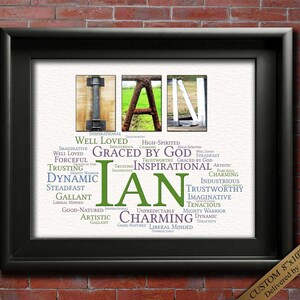 Isaac Name Sign Wall Art Décor Personalized Gift Typography Poster ...