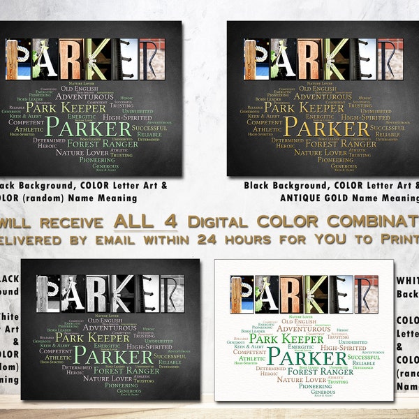 Parker Name Poster - Etsy
