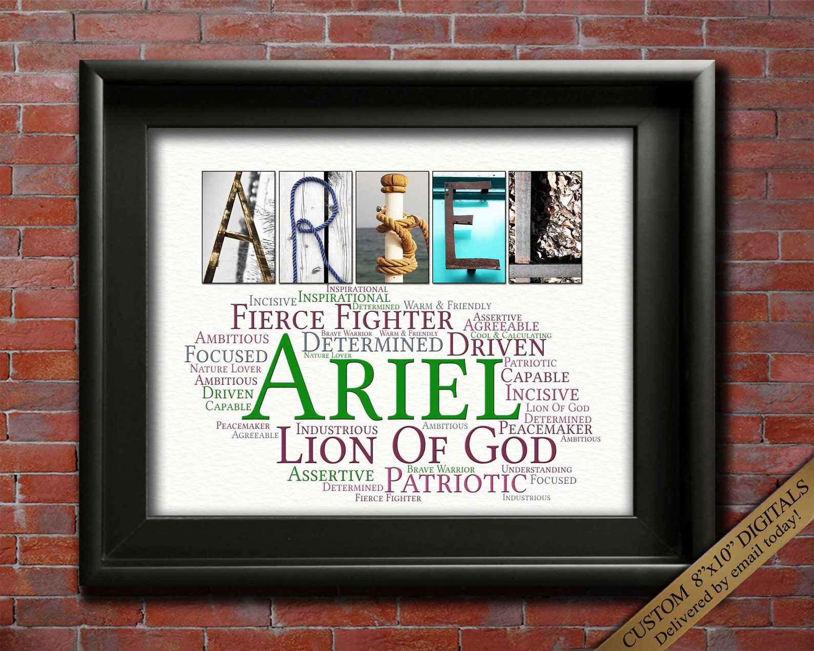 Names Beginning With A Sign Wall Art Personalized Gift Print Name ...