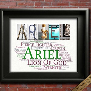 Names Beginning With A Sign Wall Art Décor Personalized Gift Typography ...