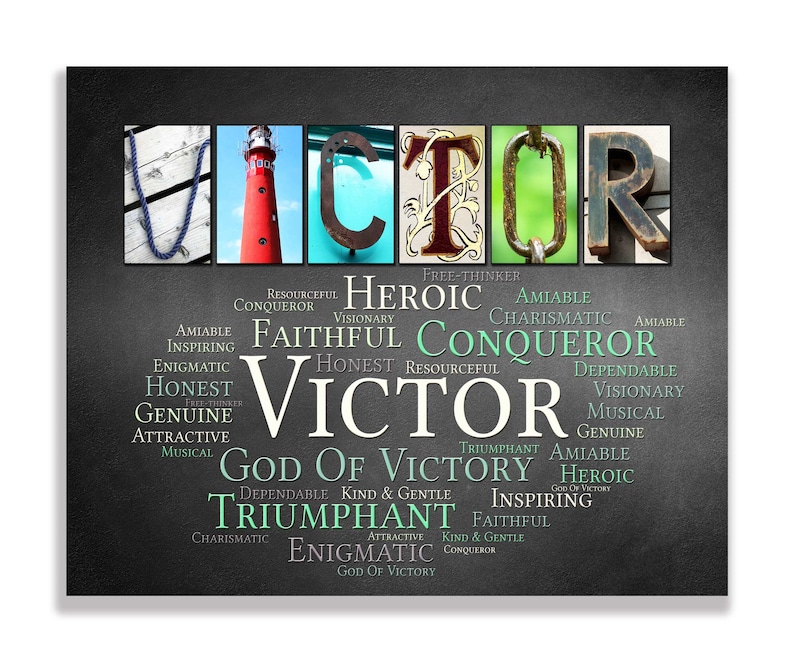 Name Origin Gift Victoria Victor Violet Vincent Vivian Vance - Etsy