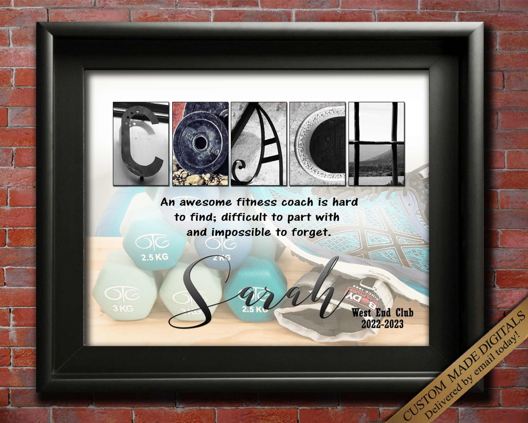 Fitness Coach Gift Running Coach Thank You Personal Trainer Gift ...