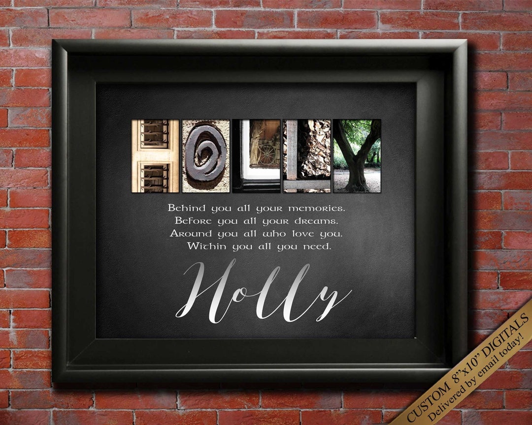 Custom Name Gifts, Name Meanings Any Name A-Z Birthday Gift Ideas Name ...