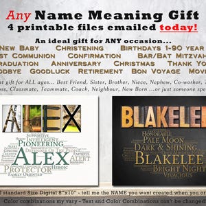 Isaac Name Sign Wall Art Décor Personalized Gift Typography Poster ...