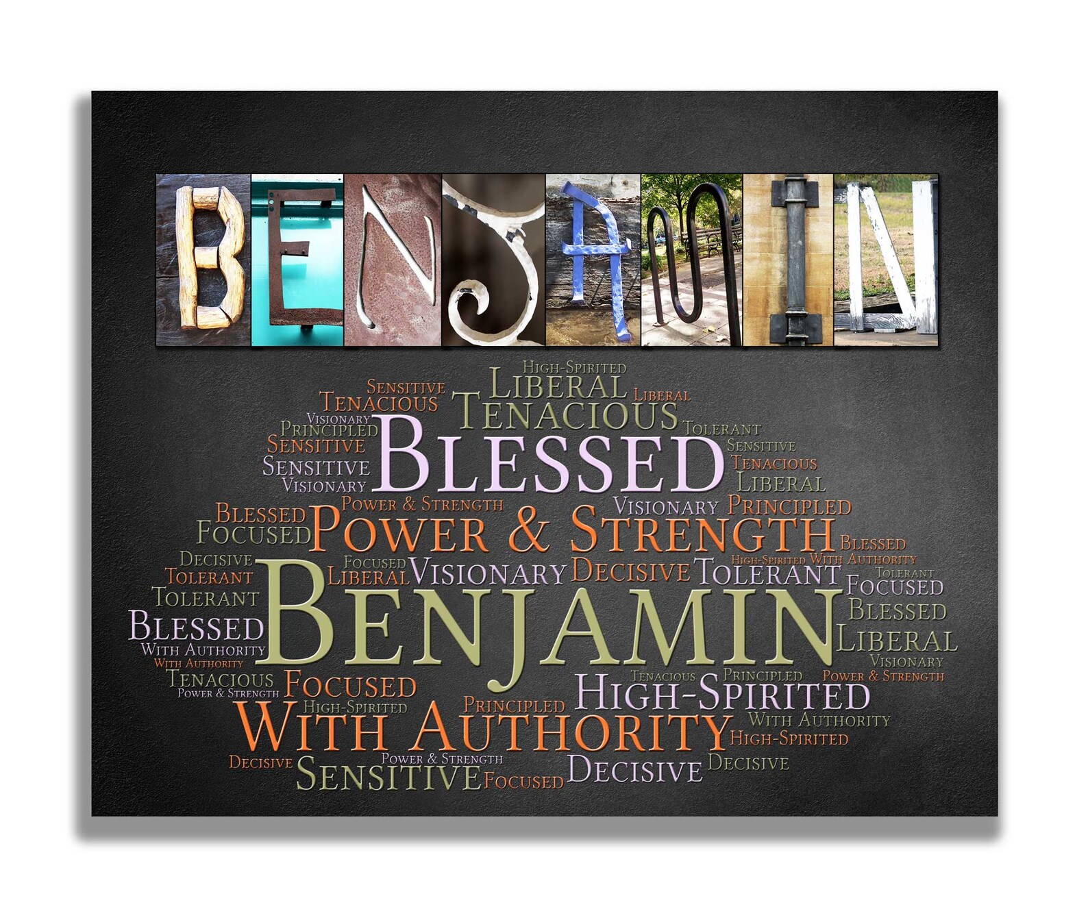 First Name Meaning Boy Name Art Gift Benjamin Beau Ben Beckett - Etsy