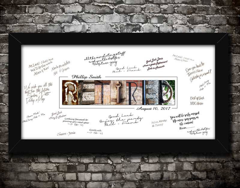 Retirement Signature Gift Leaving Gift Retirement Signing - Etsy Canada