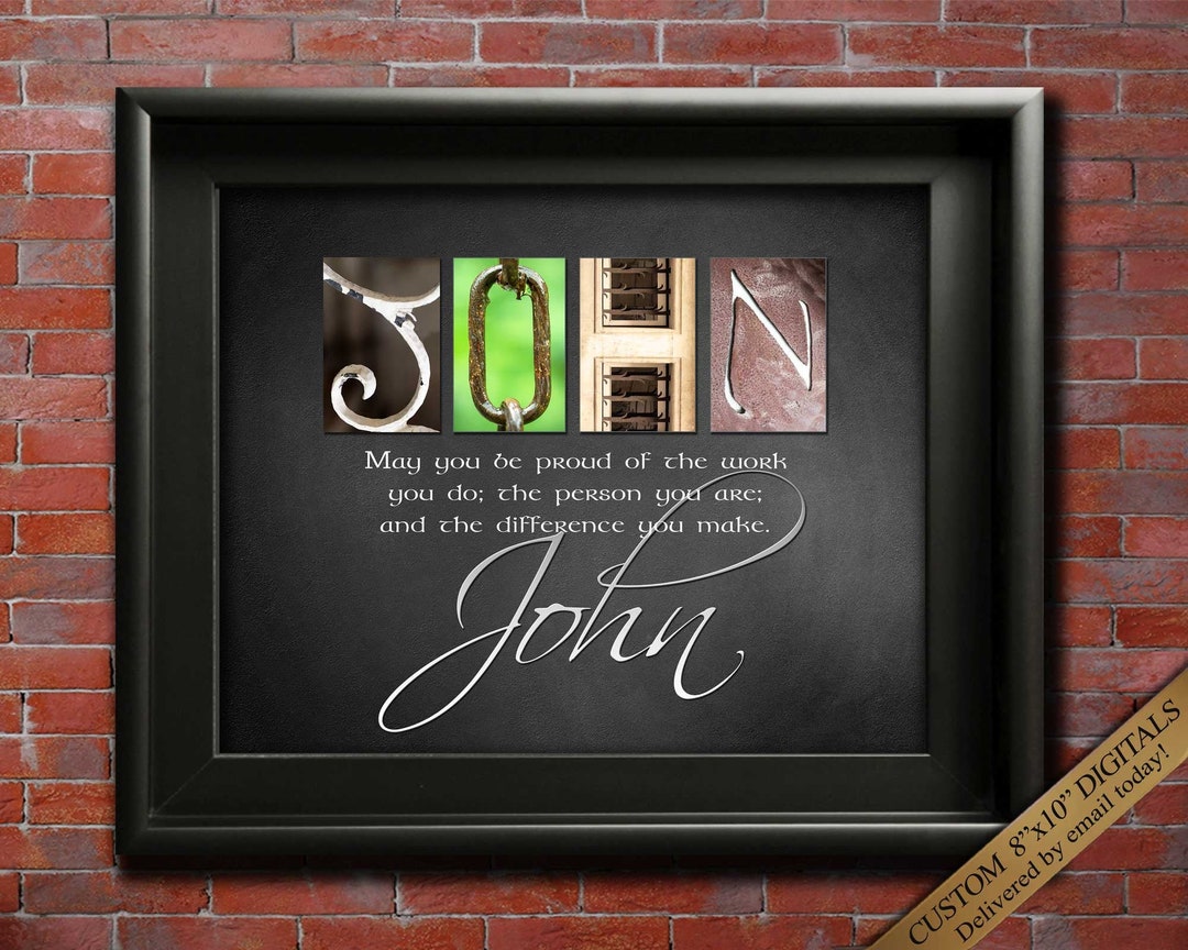 Name Meaning Printable, What Does My Name Mean, Personalized Art Gift ...