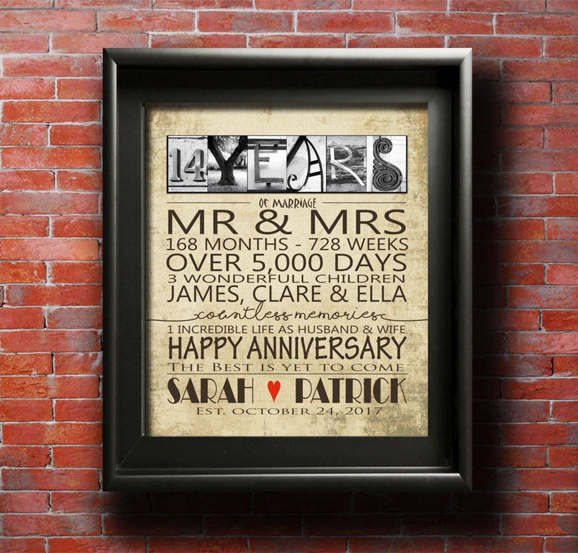 Personalized Anniversary Gifts Unique Anniversary Present for - Etsy