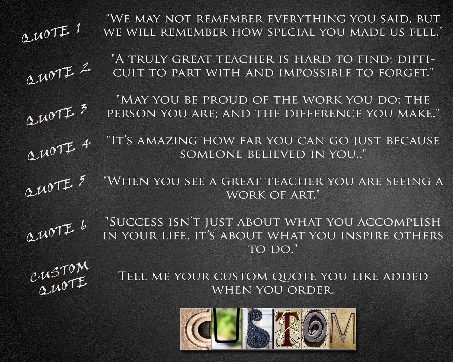 Teacher Appreciation Gift For Teacher Thank You Teacher Gift | Etsy