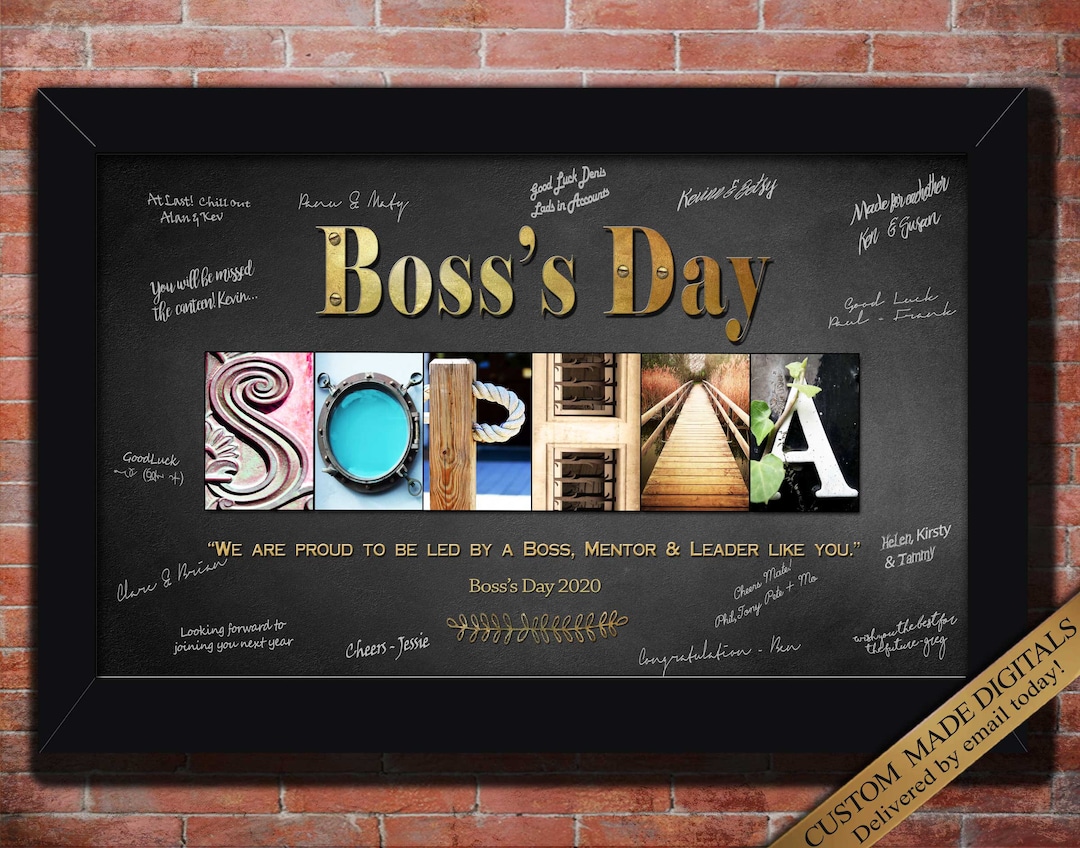 Gift for Boss Day, Boss's Day Gifts Ideas Personalized Bosses Custom ...