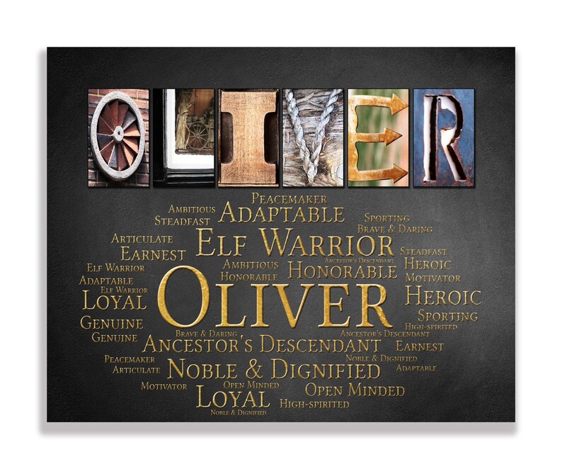 Origin of Name Gift Him Her Oliver Olivia Oakley Olive Owen - Etsy