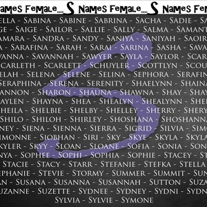 Sophia Name Sign Sophie Wall Art Décor Personalized Gift Typography ...