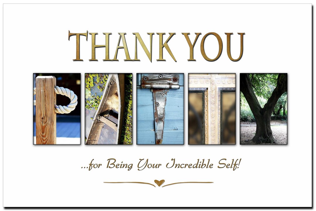 Thank You for Being Your Incredible Self Card Alternative Name Gift ...