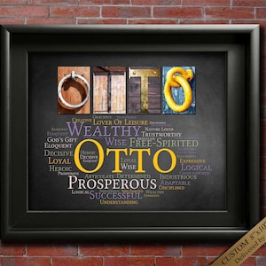 Owen Name Sign Wall Art Décor Personalized Gift Typography Poster ...