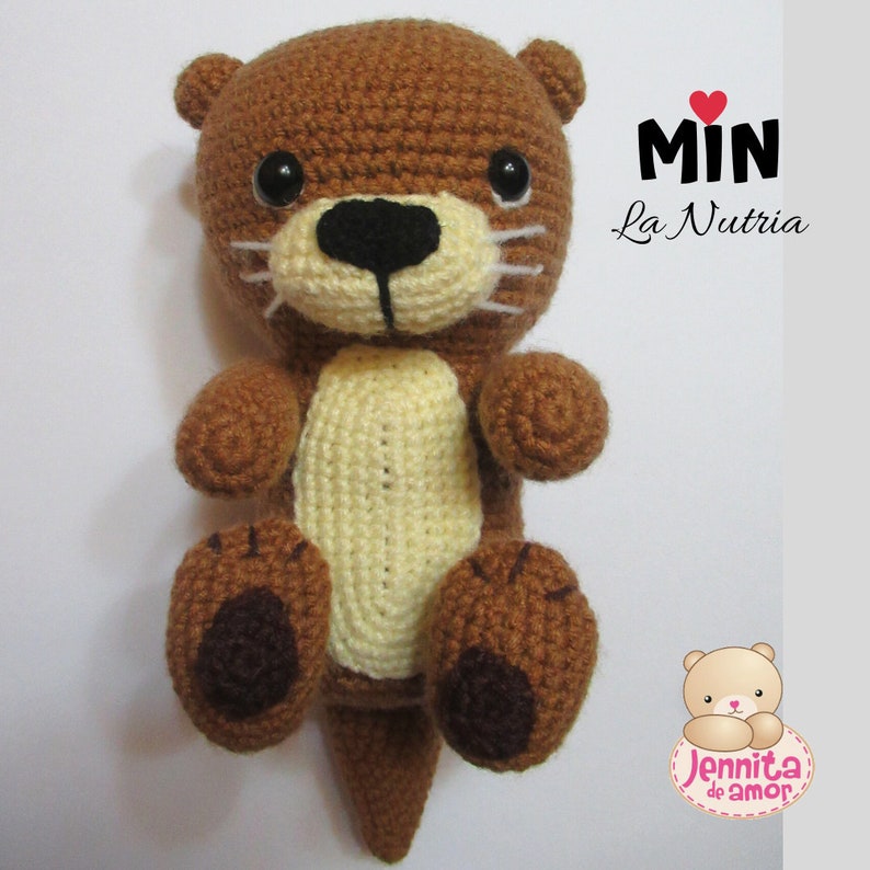 MIN La Nutria Amigurumi Patrón Español paso a paso - Etsy España