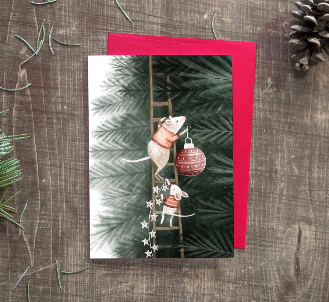 CHRISTMAS “the Mice Make the Tree” / Happy Holidays / Christmas ...
