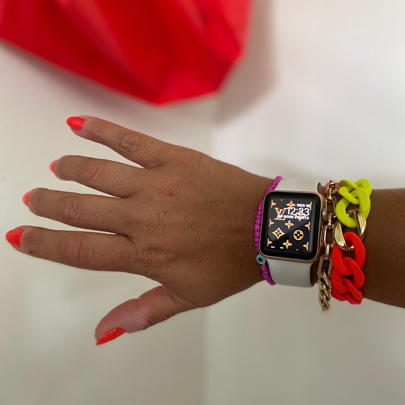 Linked Neon Party Acrylic Bracelet - Etsy