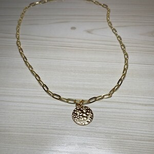 Smiley Face Emoji 14k Gold Filled Paper Chain Necklace 16” Inches + 2 ...