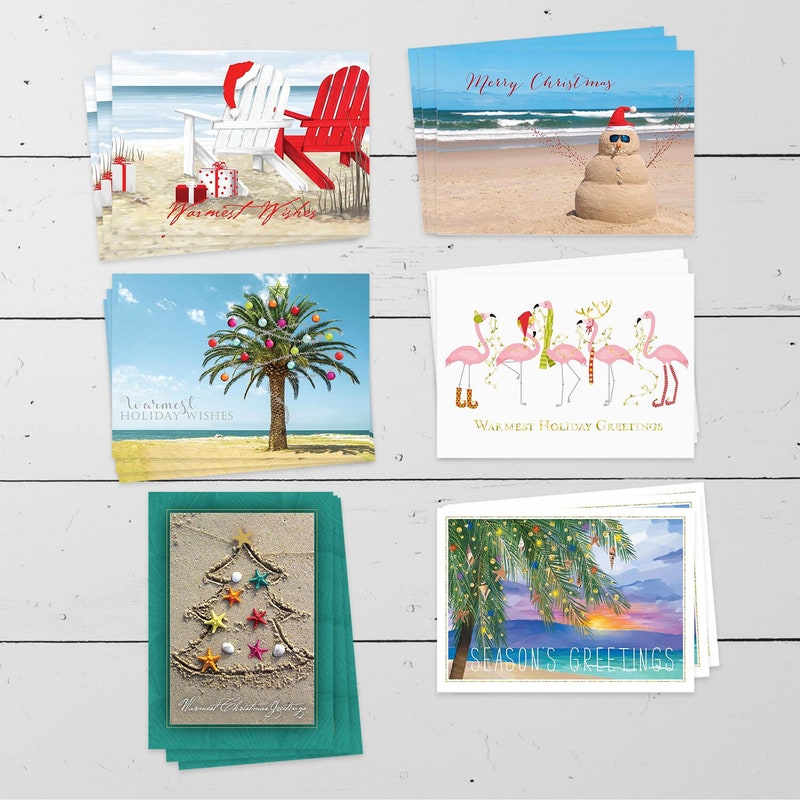 Tropical Christmas Card - Etsy
