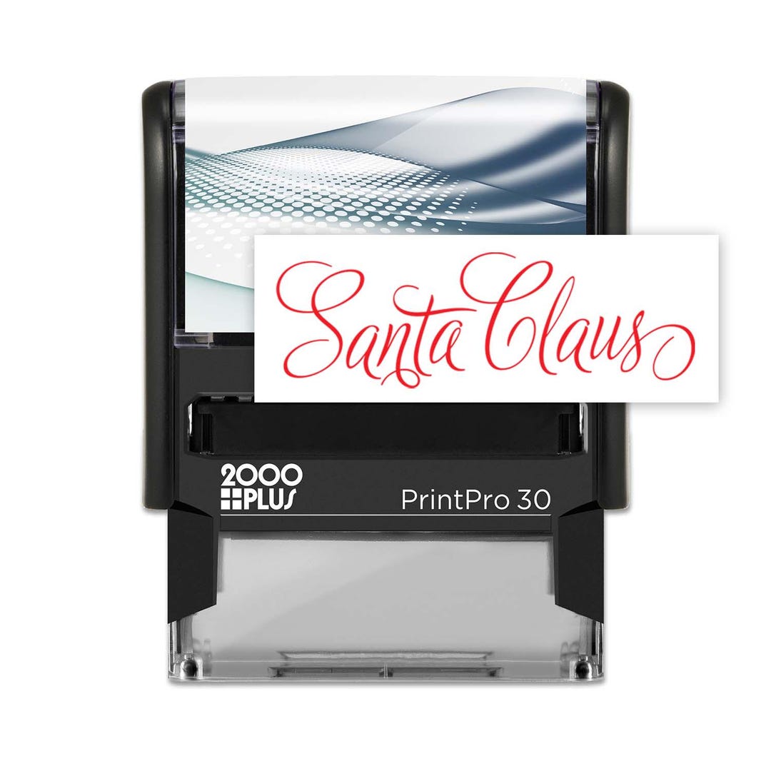 Santa Claus Signature Stamp: Self-inking Red Christmas Stamp - Etsy