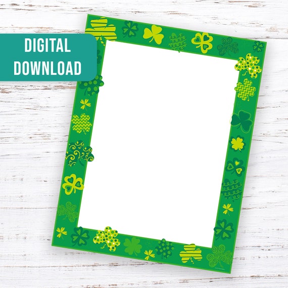 INSTANT DOWNLOAD digital St. Patrick's Day Shamrock | Etsy