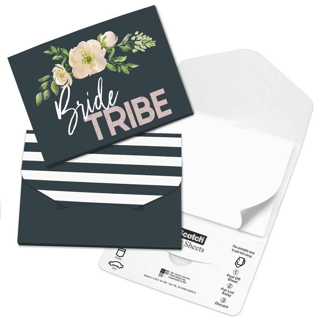 Scotch Bride Tribe Lint Sheet Packs / Set of 3 Floral Packs / 4" X 3 ...