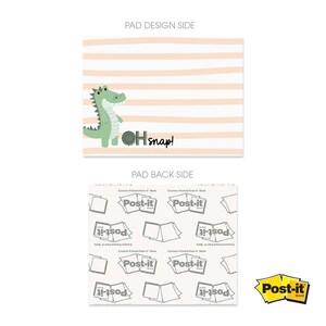 Cute Animal Pun Sticky Note Pads / 4" X 3" Clever Sticky Notes / Set of ...
