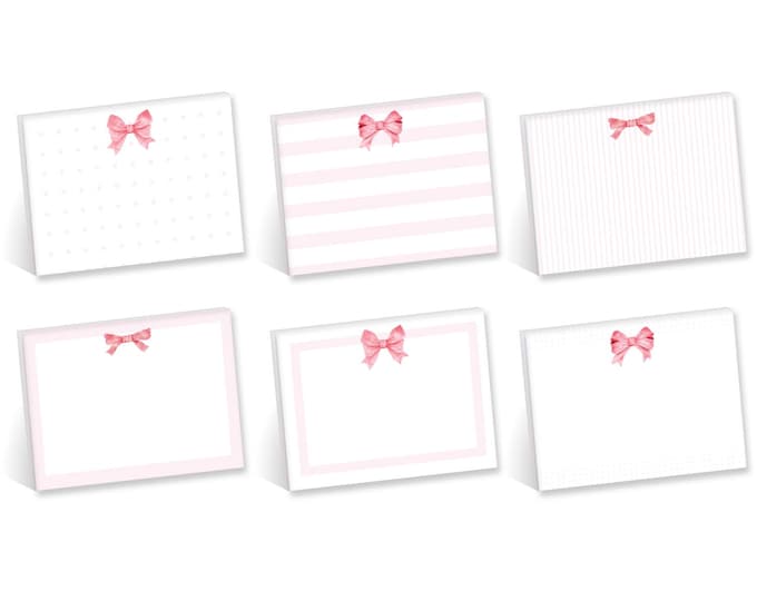 Coquette Bows Post It Notes | Kawaii Sticky Notes | Cute Stationery - Etsy